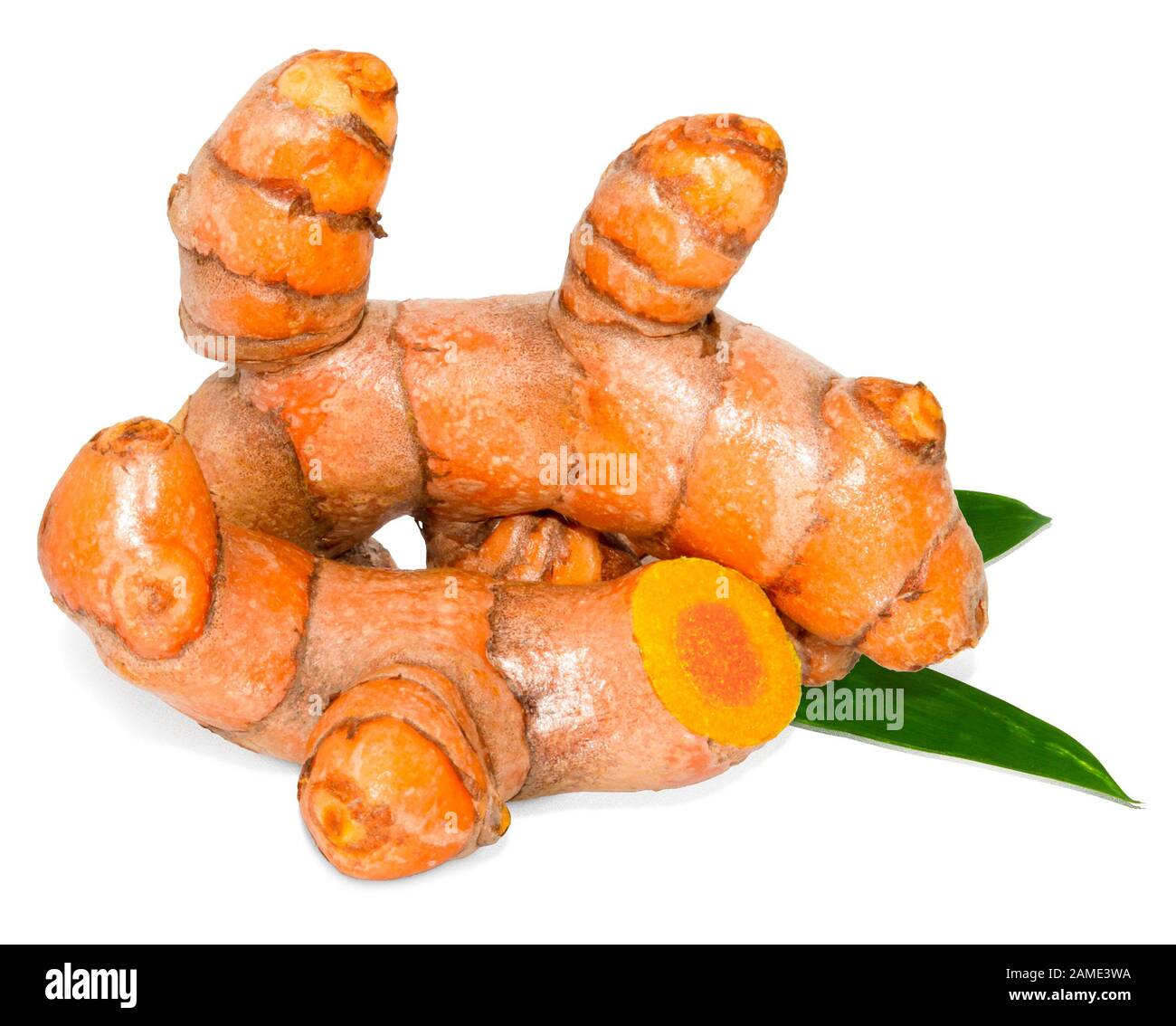 turmeric isolated on white background,with clipping path Stock Photo ...
