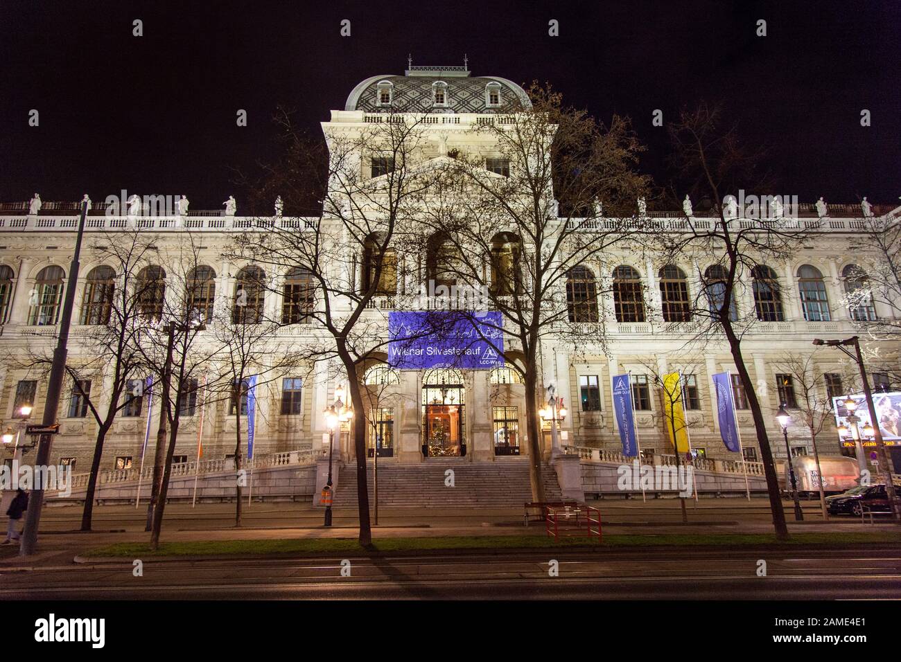 Vienna university at night hi-res stock photography and images - Alamy