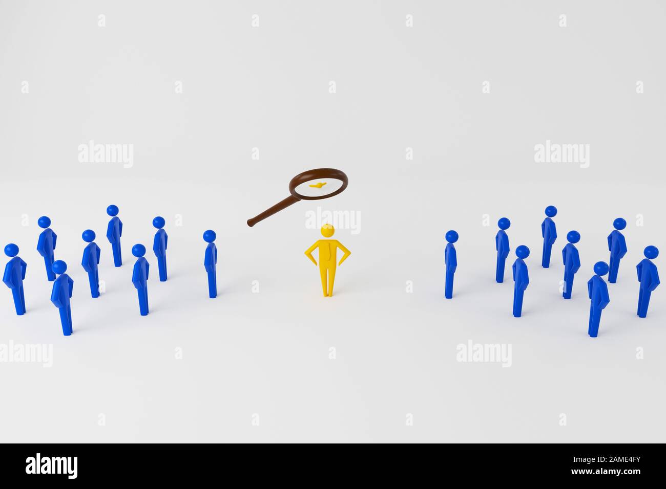 Teamwork magnifier hi-res stock photography and images - Alamy