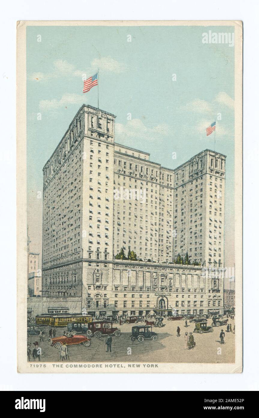 The Commodore Hotel, New York, N Y Postcard series number: 71975 1913 ...