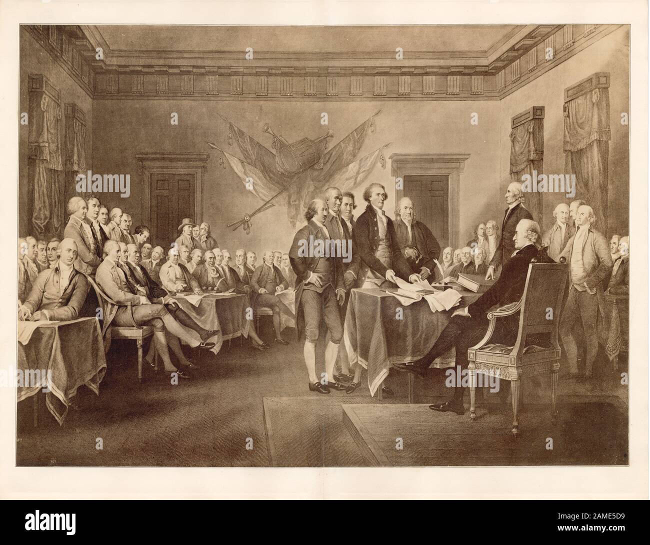 The Declaration of Independence, July 4, 1776 Photograph of an ...