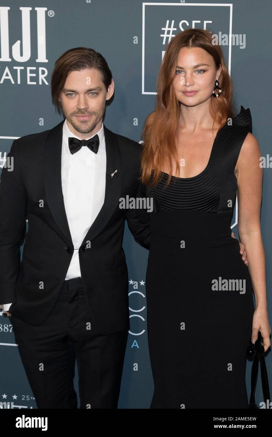 Celebrities tom payne and wife jennifer akerman hi-res stock ...