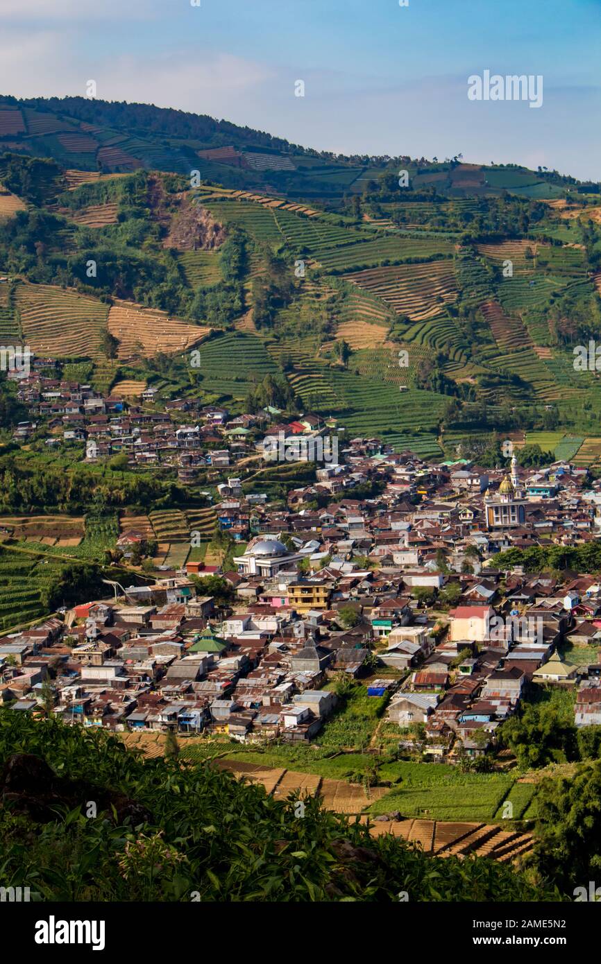 Peaceful village of Wonosobo, Central Java Stock Photo - Alamy