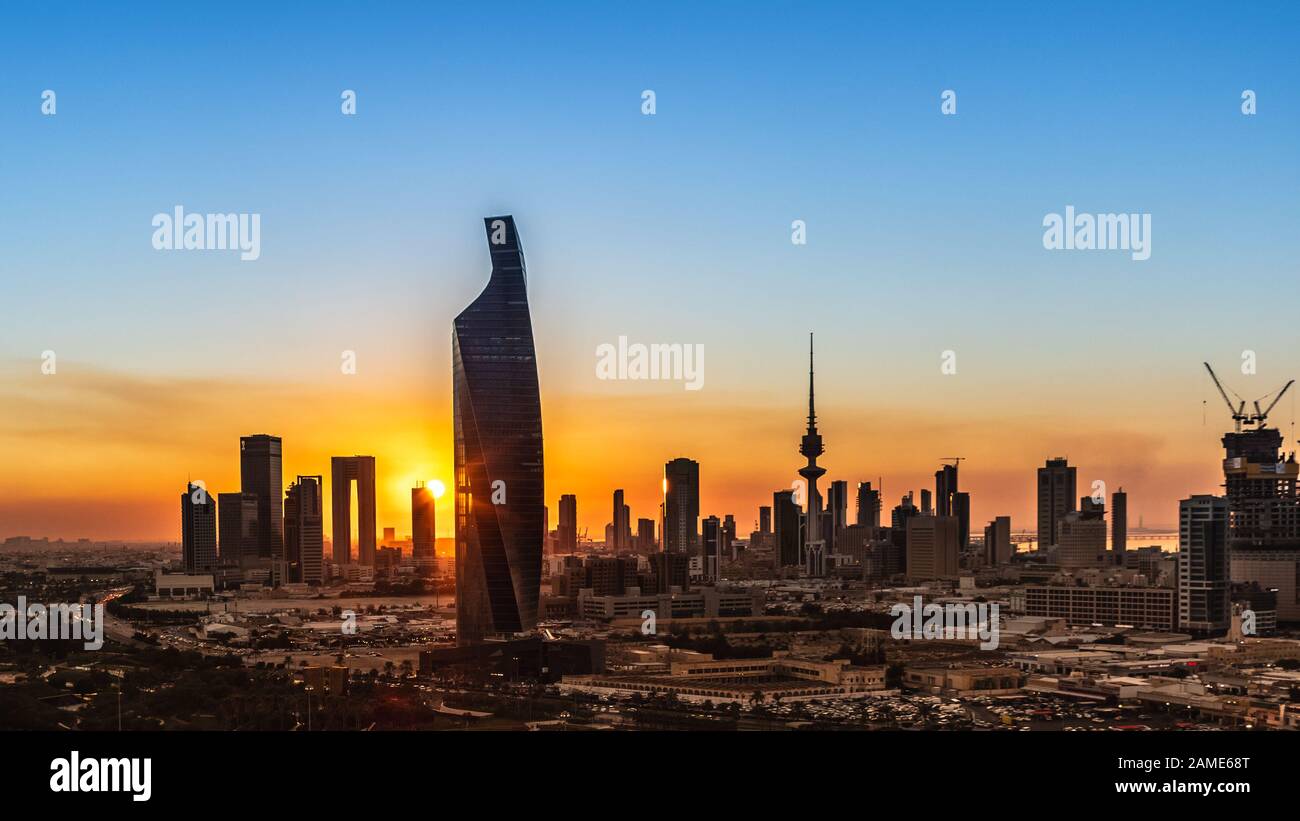 Landmark Kuwait Towers In Kuwait City High Resolution Stock Photography ...
