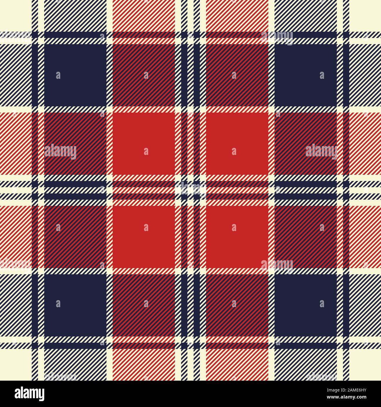 Tartan, plaid pattern seamless vector illustration. Checkered texture ...
