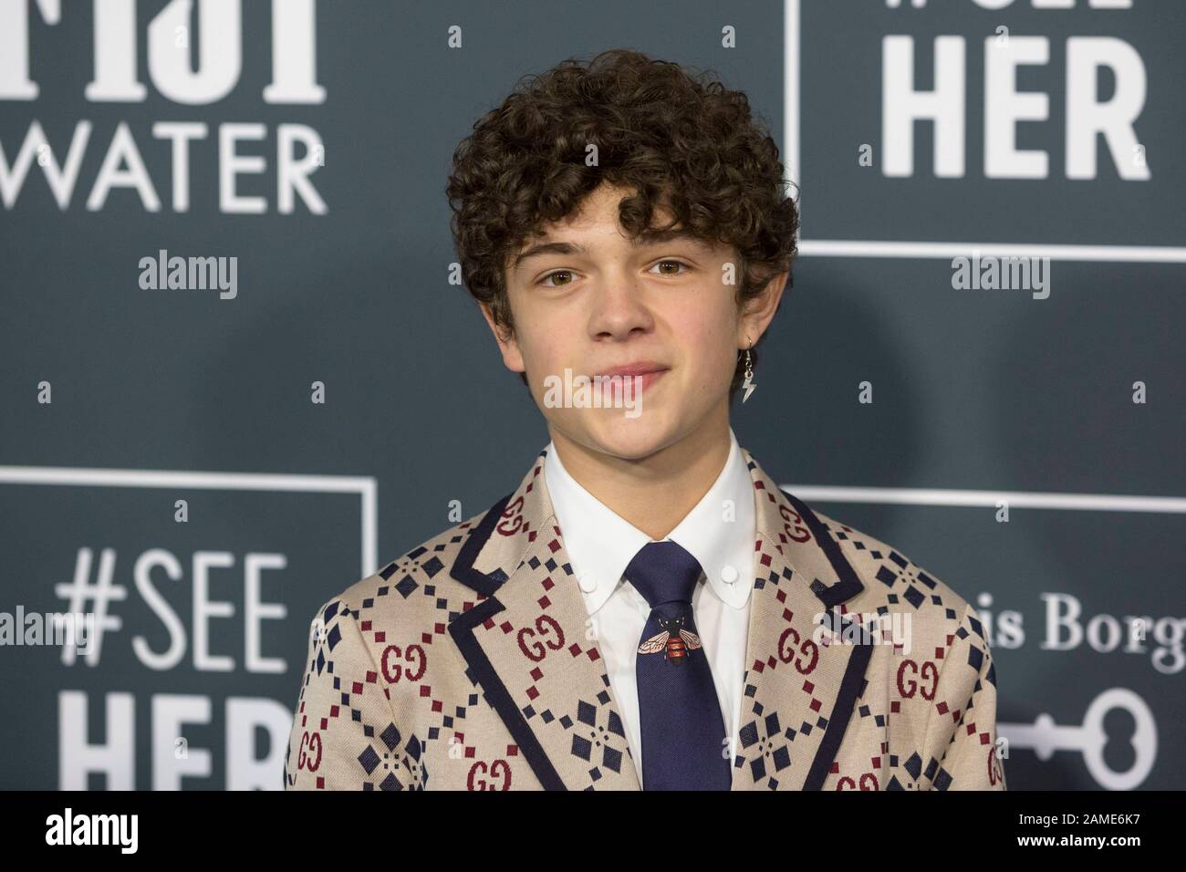 Noah Jupe attends the 25th Annual Critics' Choice Awards at Barker ...