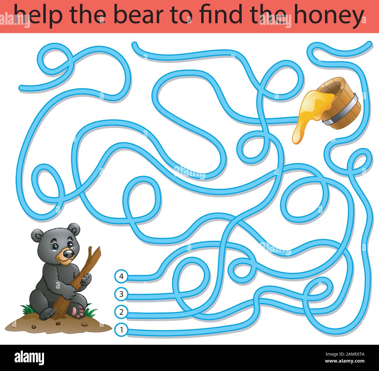 Ground honey Stock Vector Images - Alamy