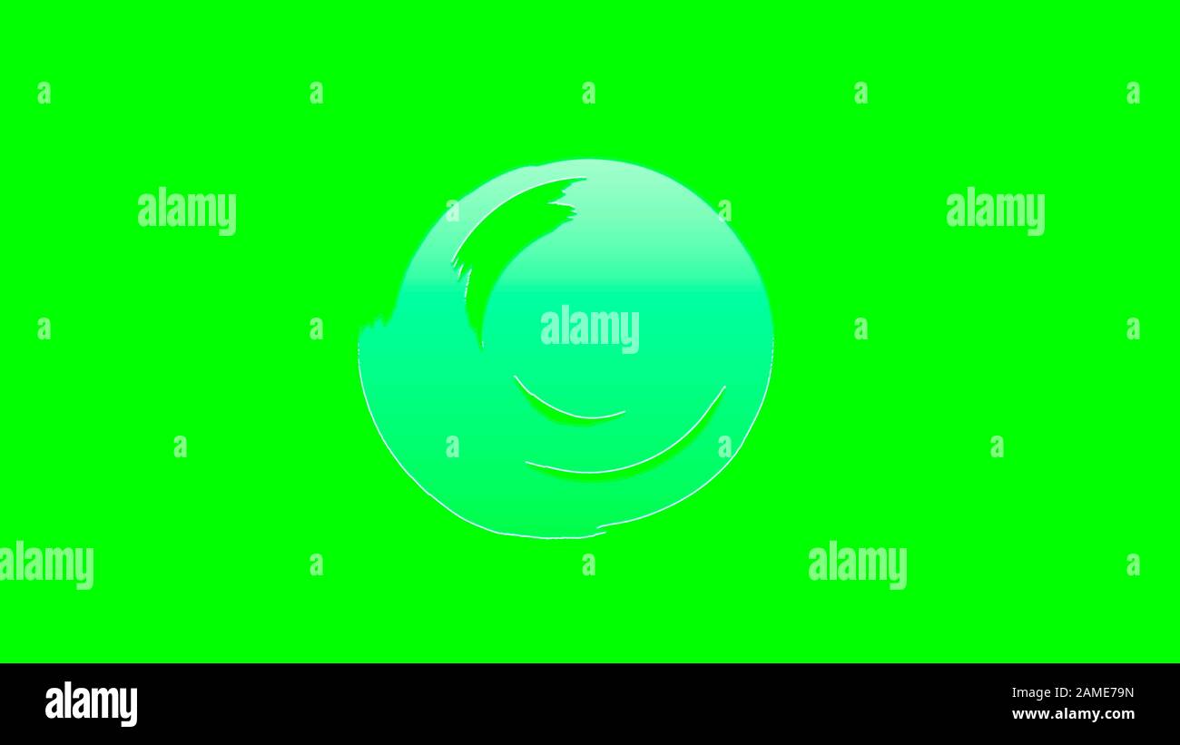 Beautiful green background with abstract icon Stock Photo - Alamy