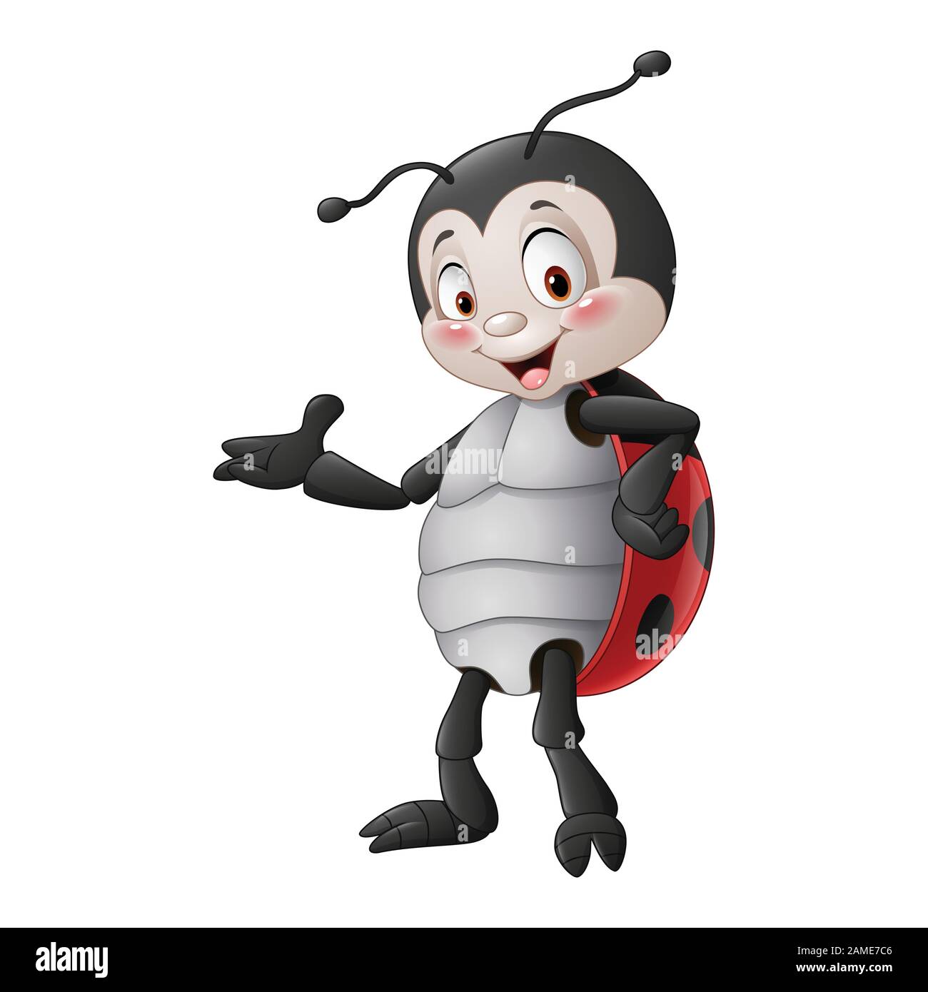 Cartoon ladybug presenting Stock Vector Image & Art - Alamy