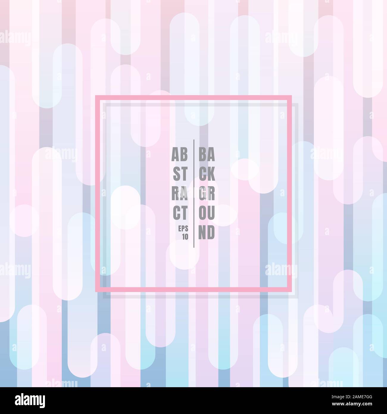 Abstract blue and pink pastel color vertical rounded line transition ...