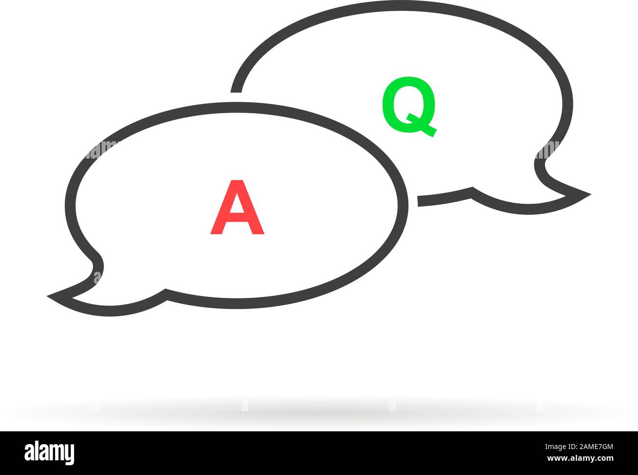 Question answer interview education Cut Out Stock Images & Pictures - Alamy