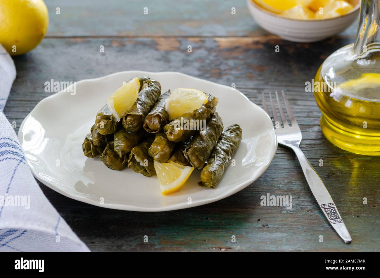 Dolma dolmades stuffed grape hi-res stock photography and images - Alamy