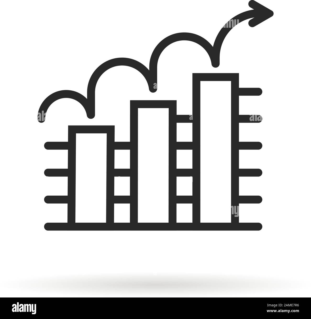 Stock market line going up Stock Vector Images - Alamy