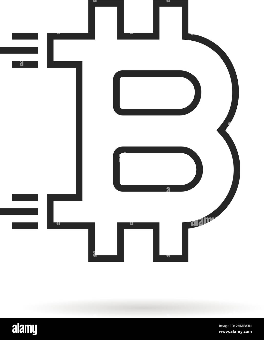 Cryptocurrency bank icon outline Cut Out Stock Images & Pictures - Alamy