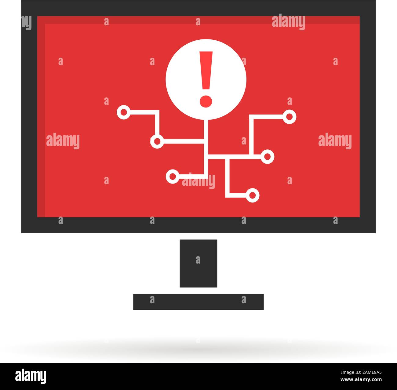 Cybersecurity Warning Stock Vector Images - Alamy