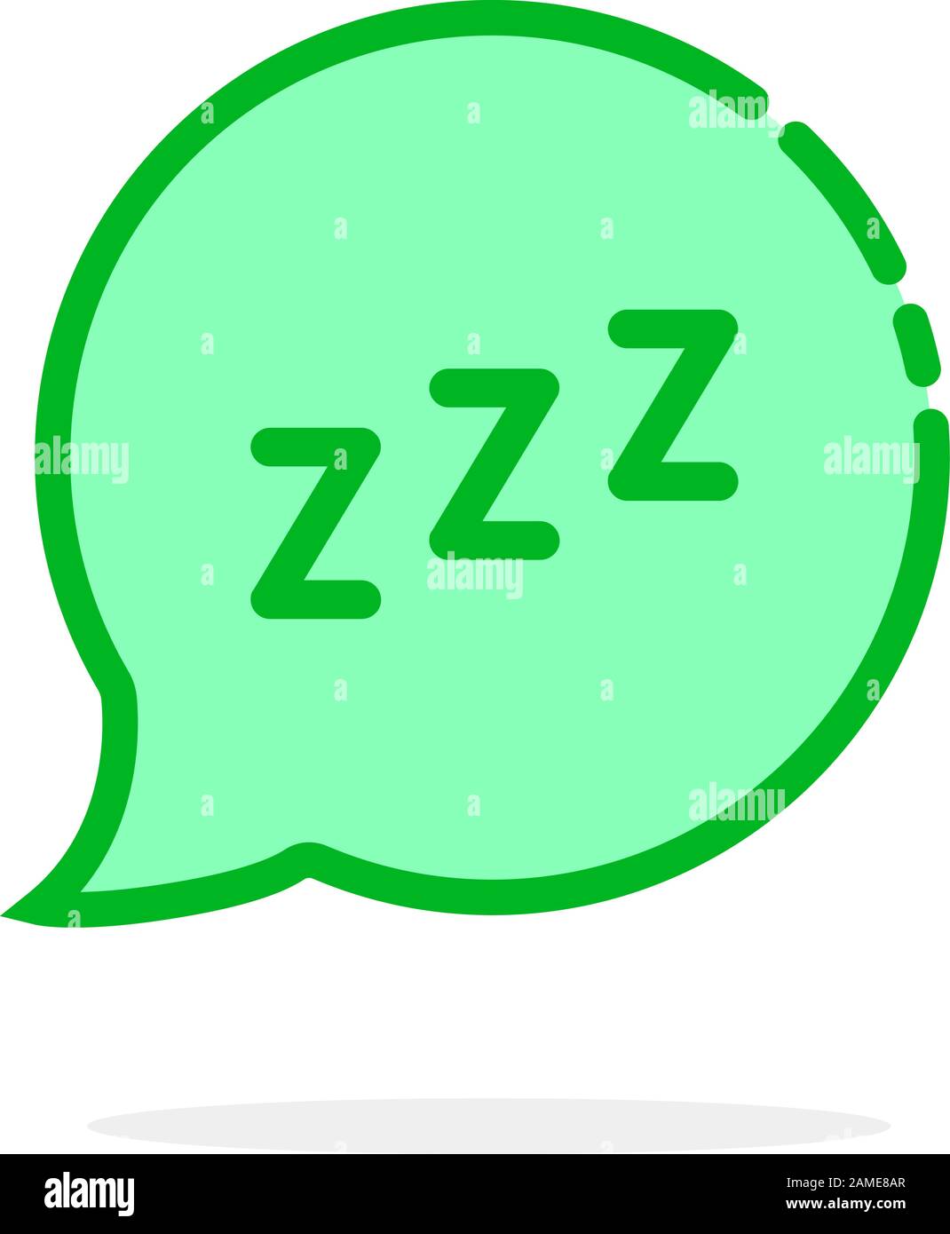Sleep icon bubble zzz Cut Out Stock Images & Pictures - Alamy