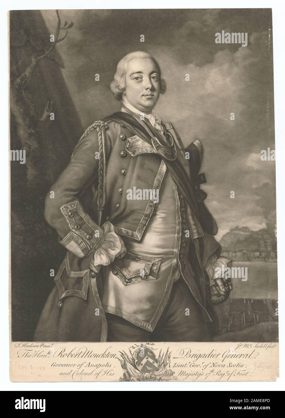 The Honble Robert Monkton Brigadier General Printmakers include James ...