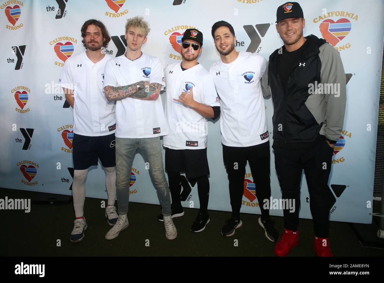 Malibu, Ca. 12th Jan, 2020. Christopher Backus, Machine Gun Kelly, Ryan ...