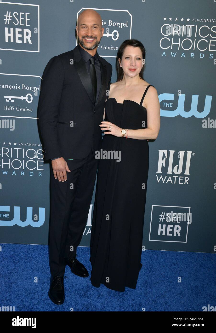 Los Angeles, USA. 12th Jan, 2020. Keegan-Michael Key, Elisa Key attends ...