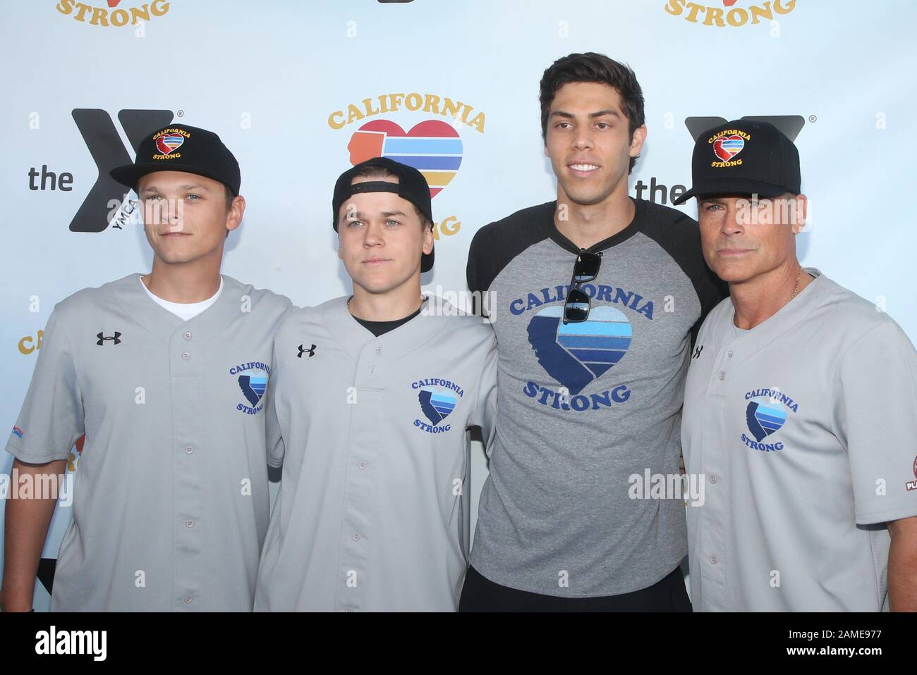 Malibu, Ca. 12th Jan, 2020. Rob Lowe, John Owen Lowe, Matthew Edward ...