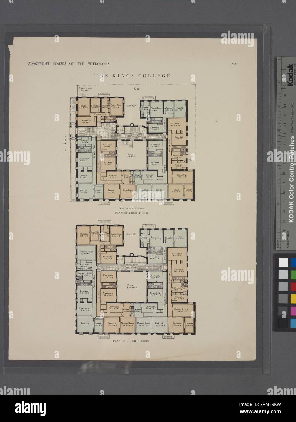 The Kings College Plan of first floor; Plan of upper floors Includes ...