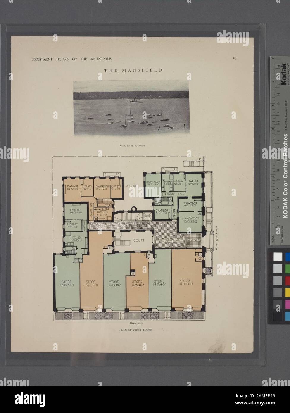 The Mansfield View looking west; Plan of first floor Includes index ...