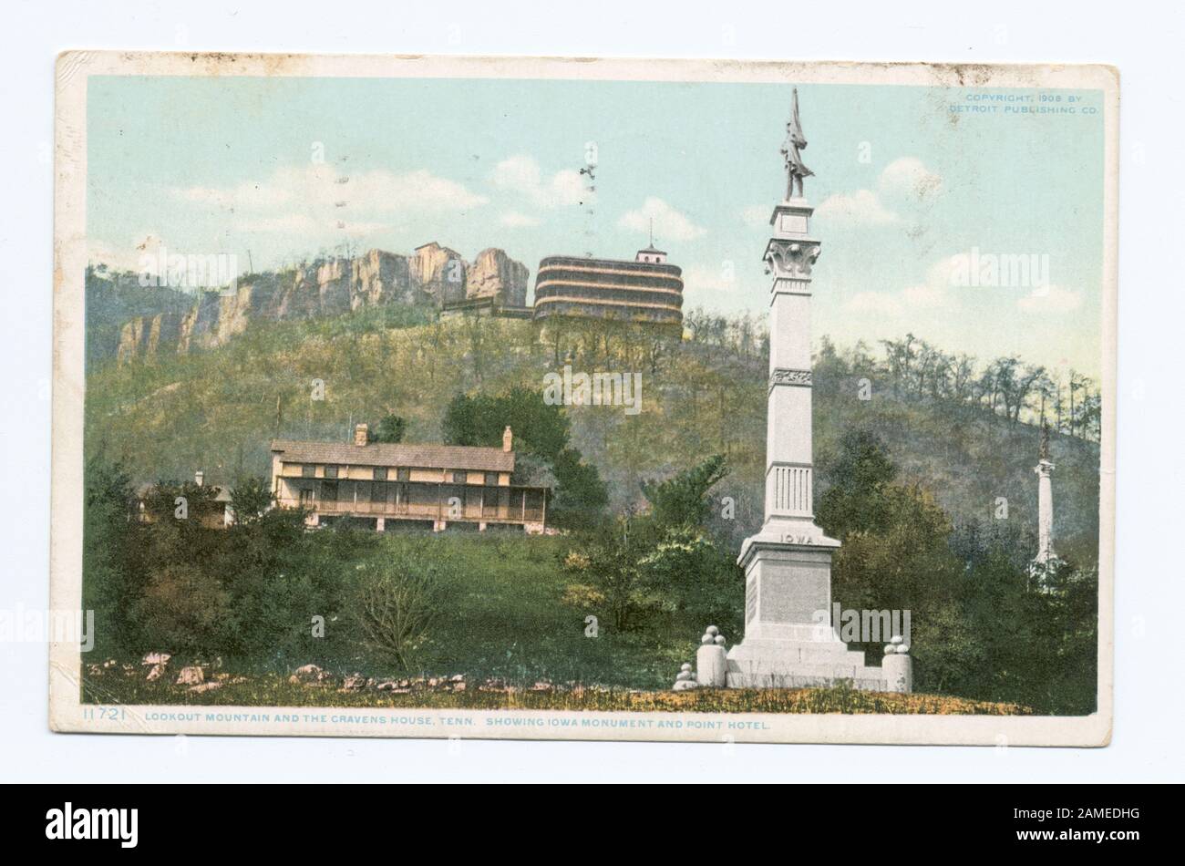 The Mountain and the Craven's House, Lookout Mountain, Tenn Postcard ...
