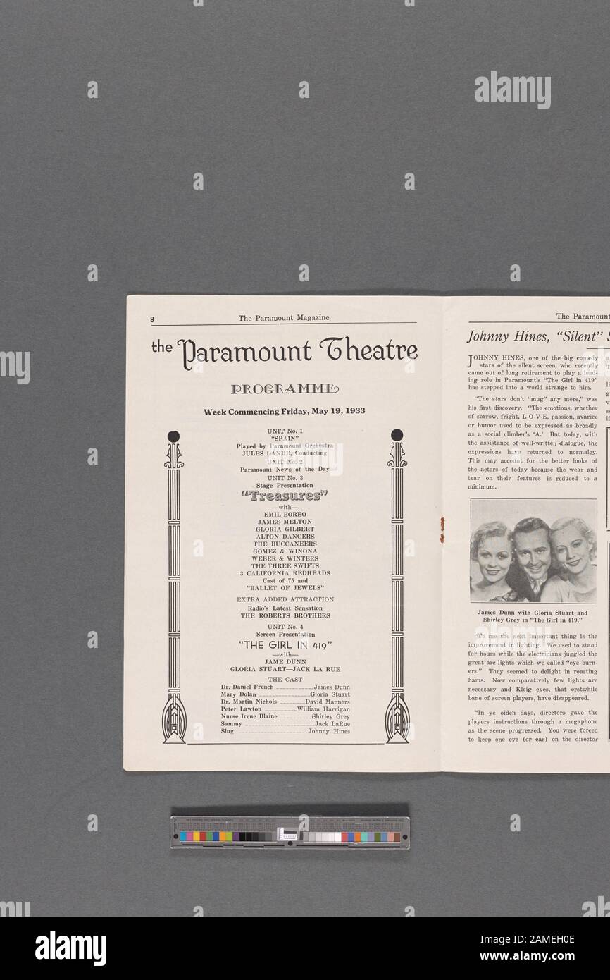 The Paramount Magazine The Paramount Magazine; The Paramount Magazine ...