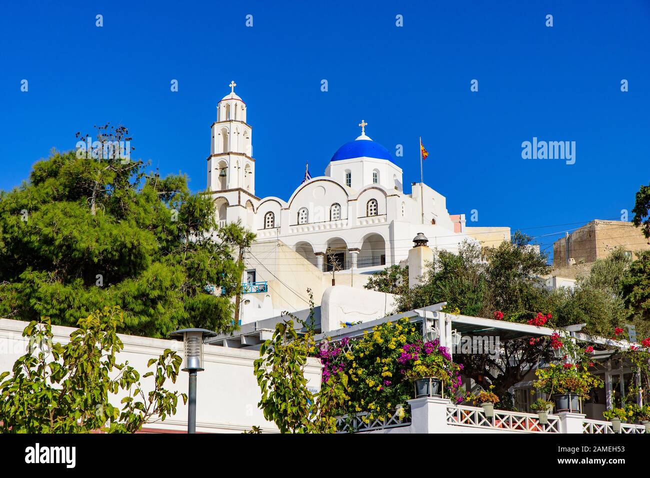 Famous blue dome church hi-res stock photography and images - Alamy