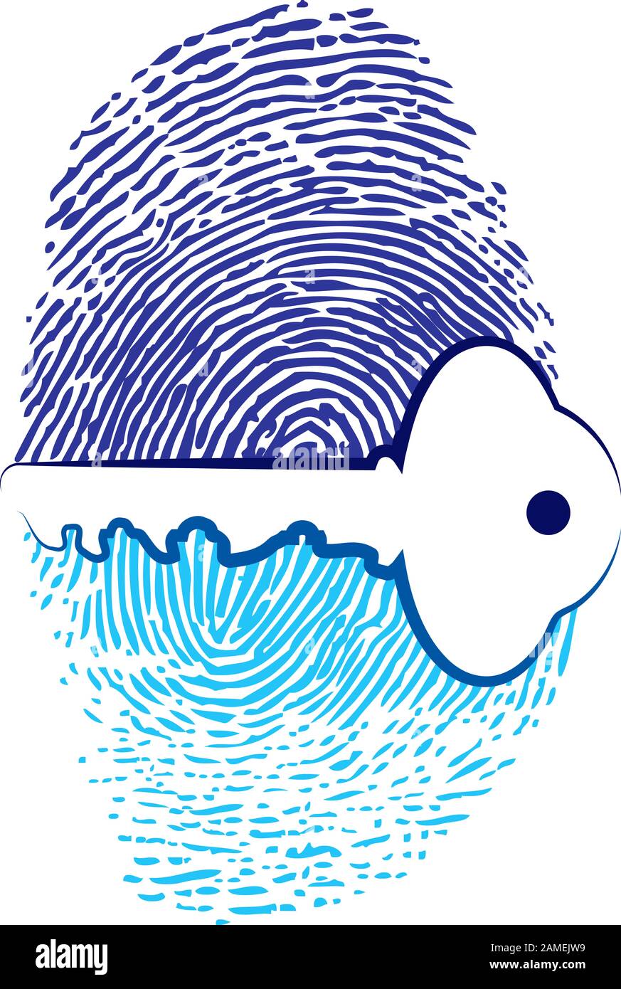 Finger print scanning security access Cut Out Stock Images & Pictures ...