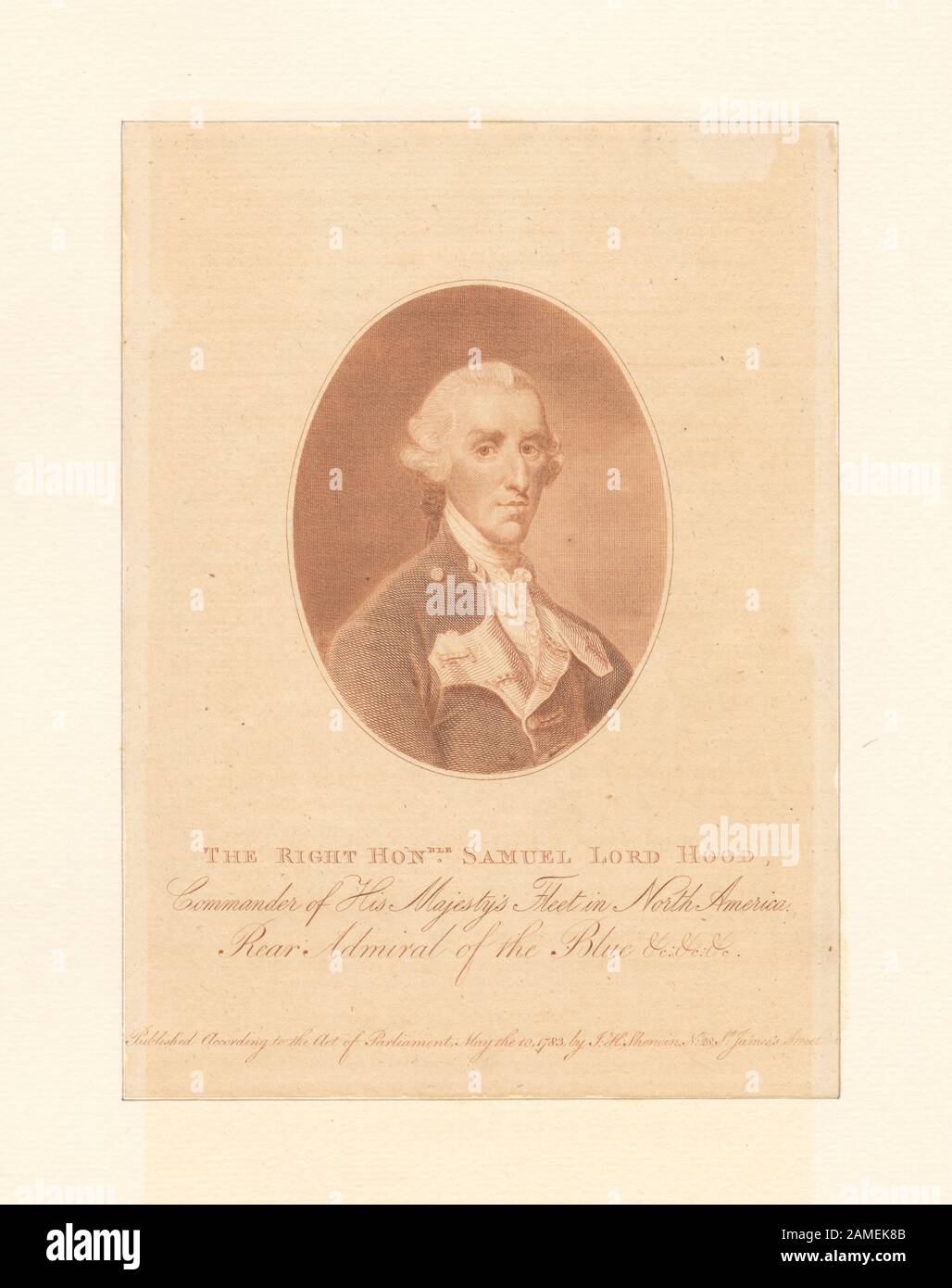 The Right Honorable Samuel Lord Hood, Commander of His Majesty's Fleet ...