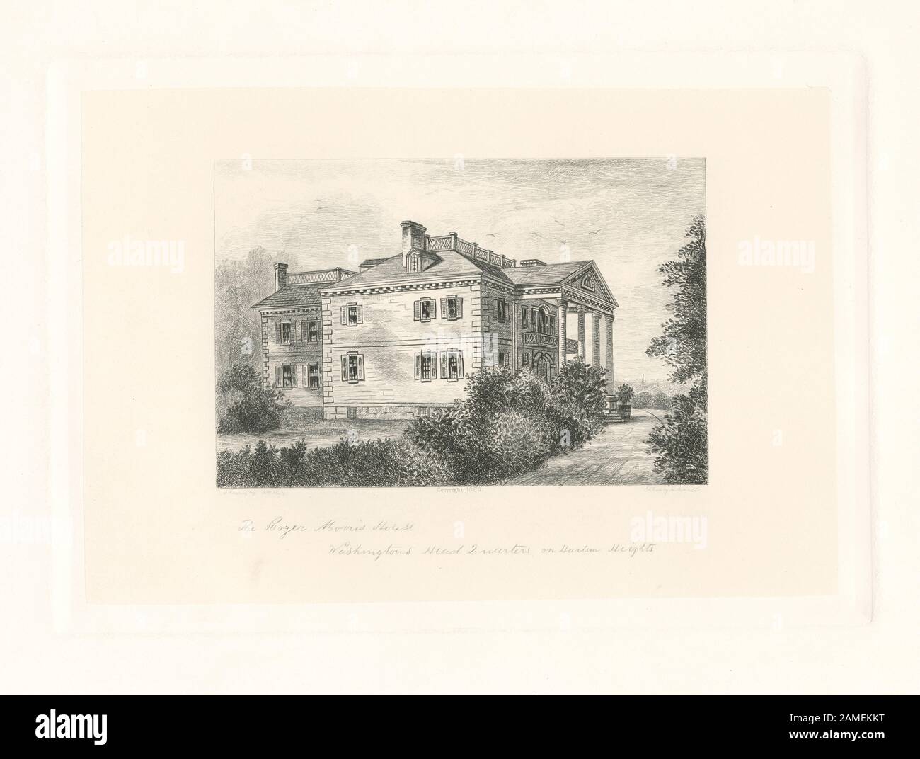 The Roger Morris House, Washington's head quarters on Harlem Heights ...