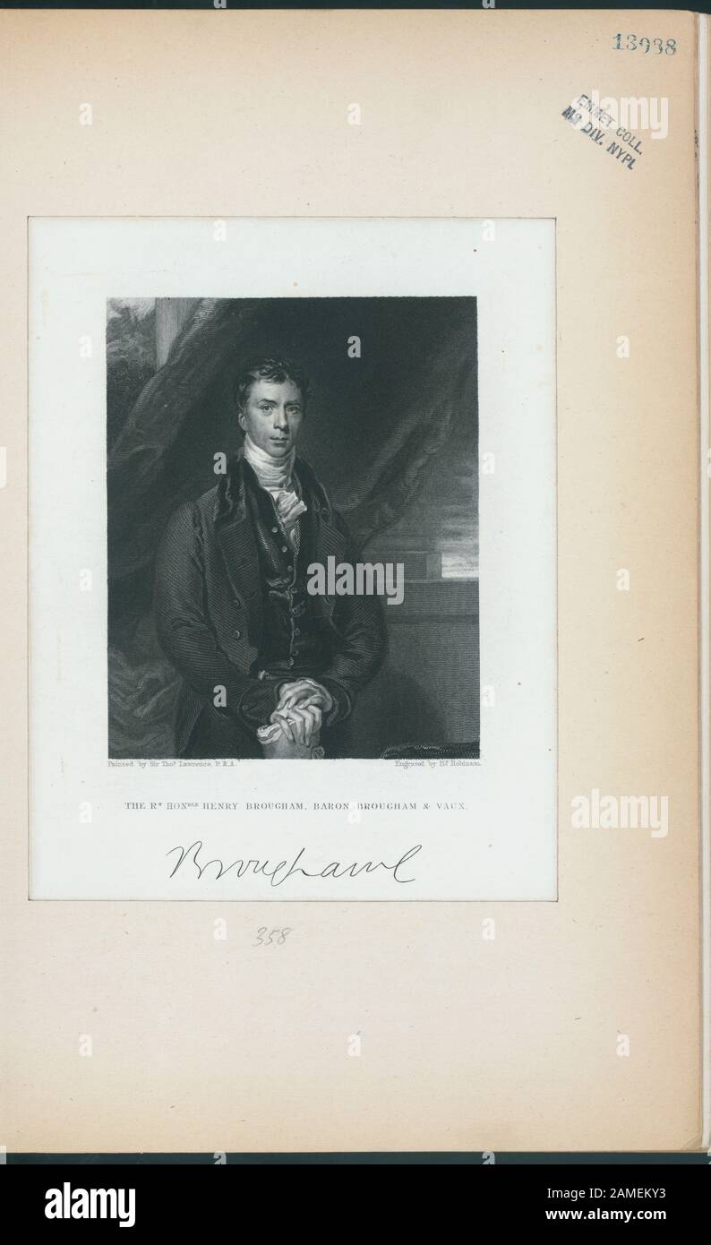 Baron brougham and vaux hi-res stock photography and images - Alamy