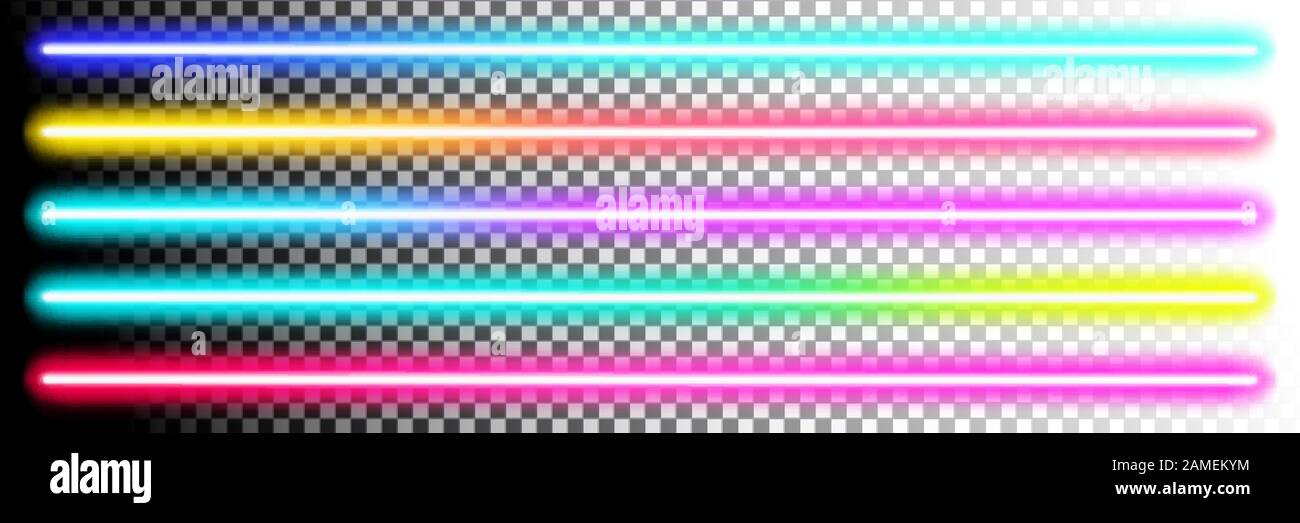 Fluorescent sticks. Glowing iridescent neon lights for both light and ...