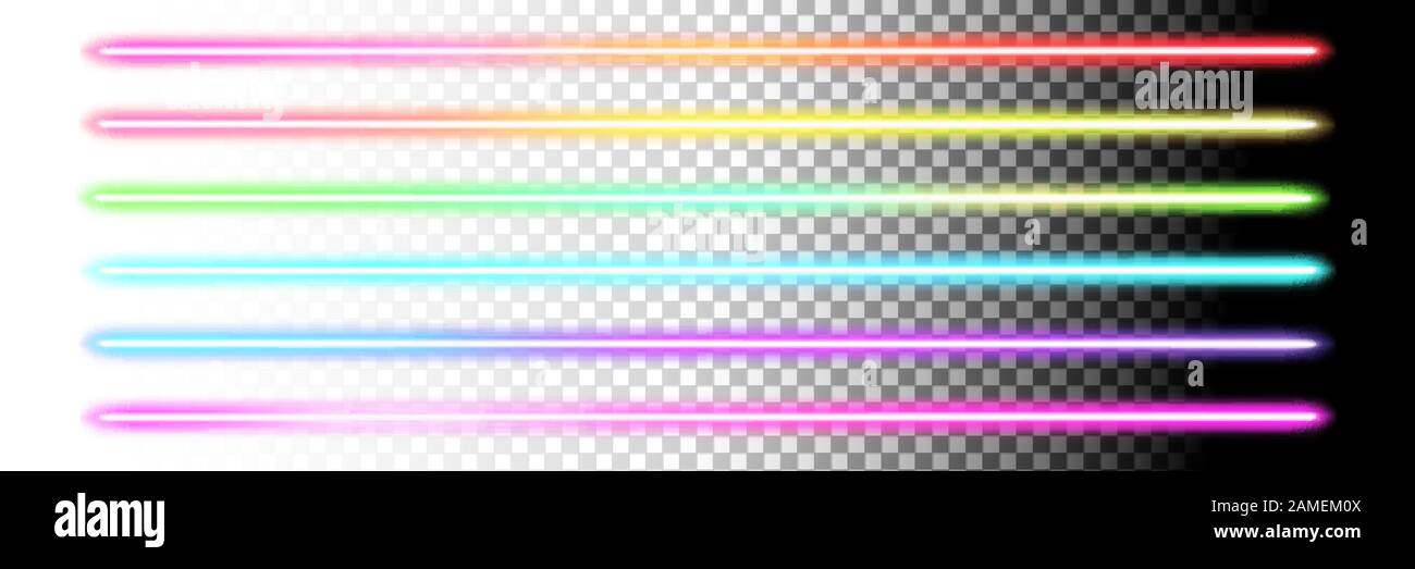 Fluorescent sticks. Glowing iridescent neon lights for both light and ...