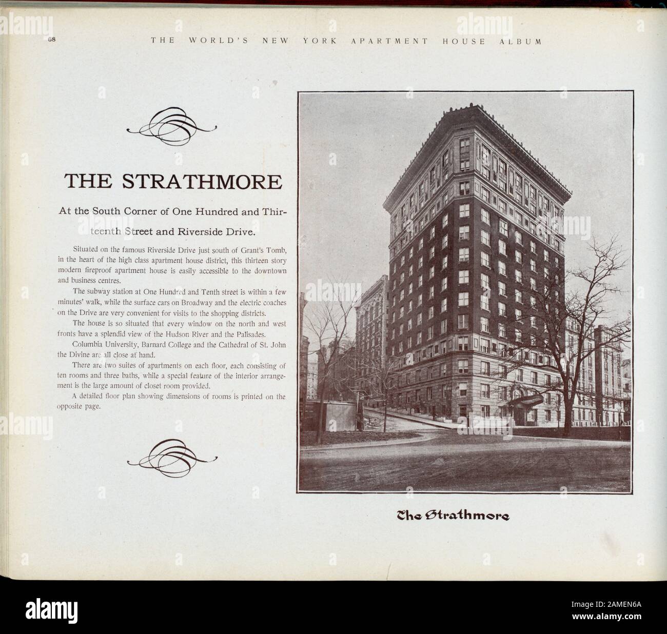 The Strathmore At the South Corner of One Hundred and Thirteenth Street ...