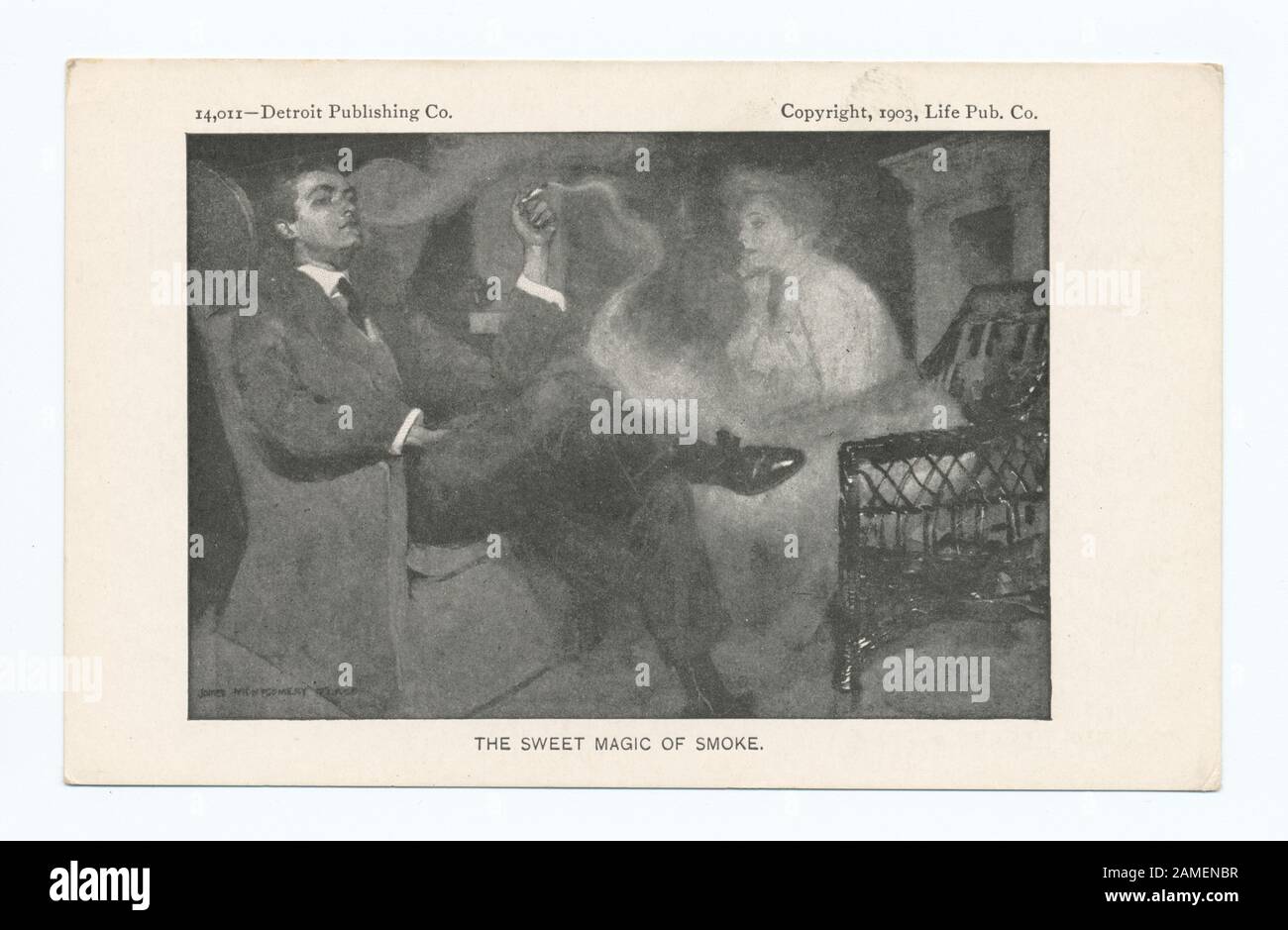 The Sweet Magic of Smoke, Life Cartoons Postcard series number: 14011 ...