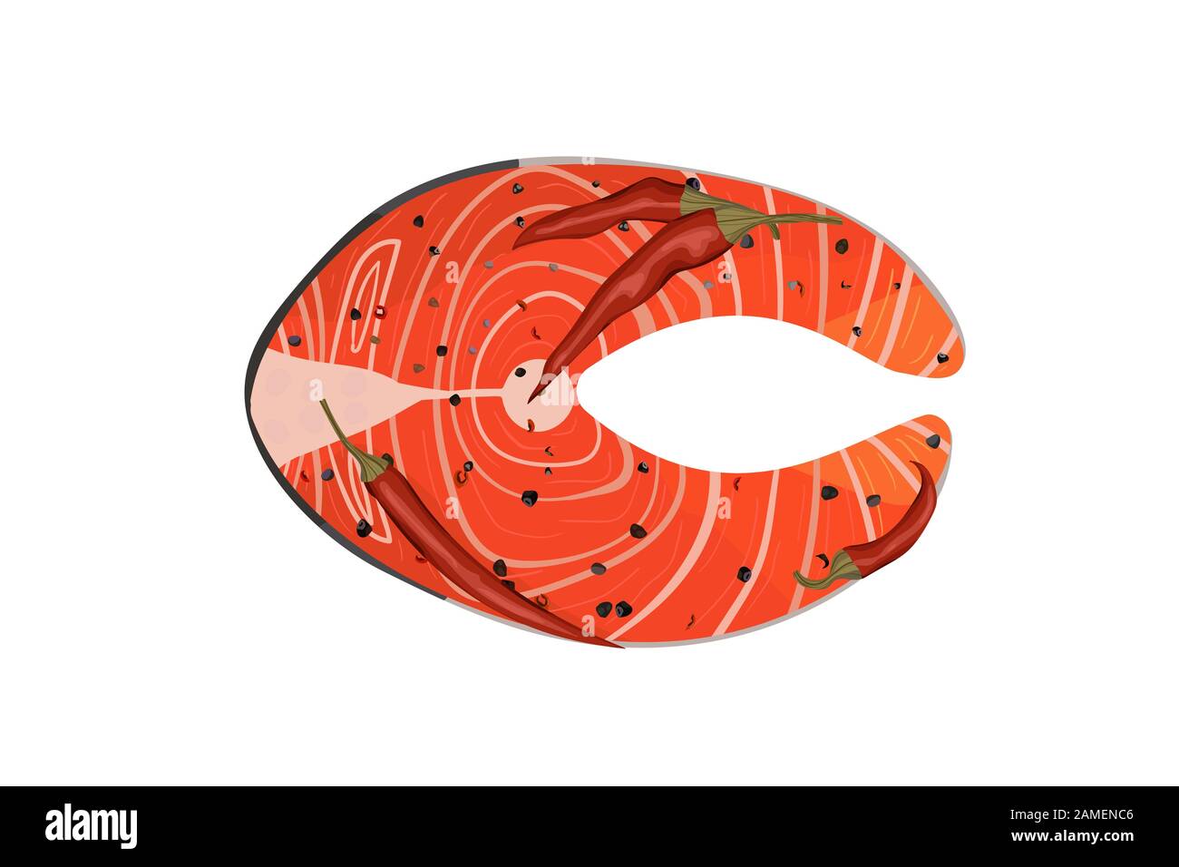 Cold food section Stock Vector Images - Alamy