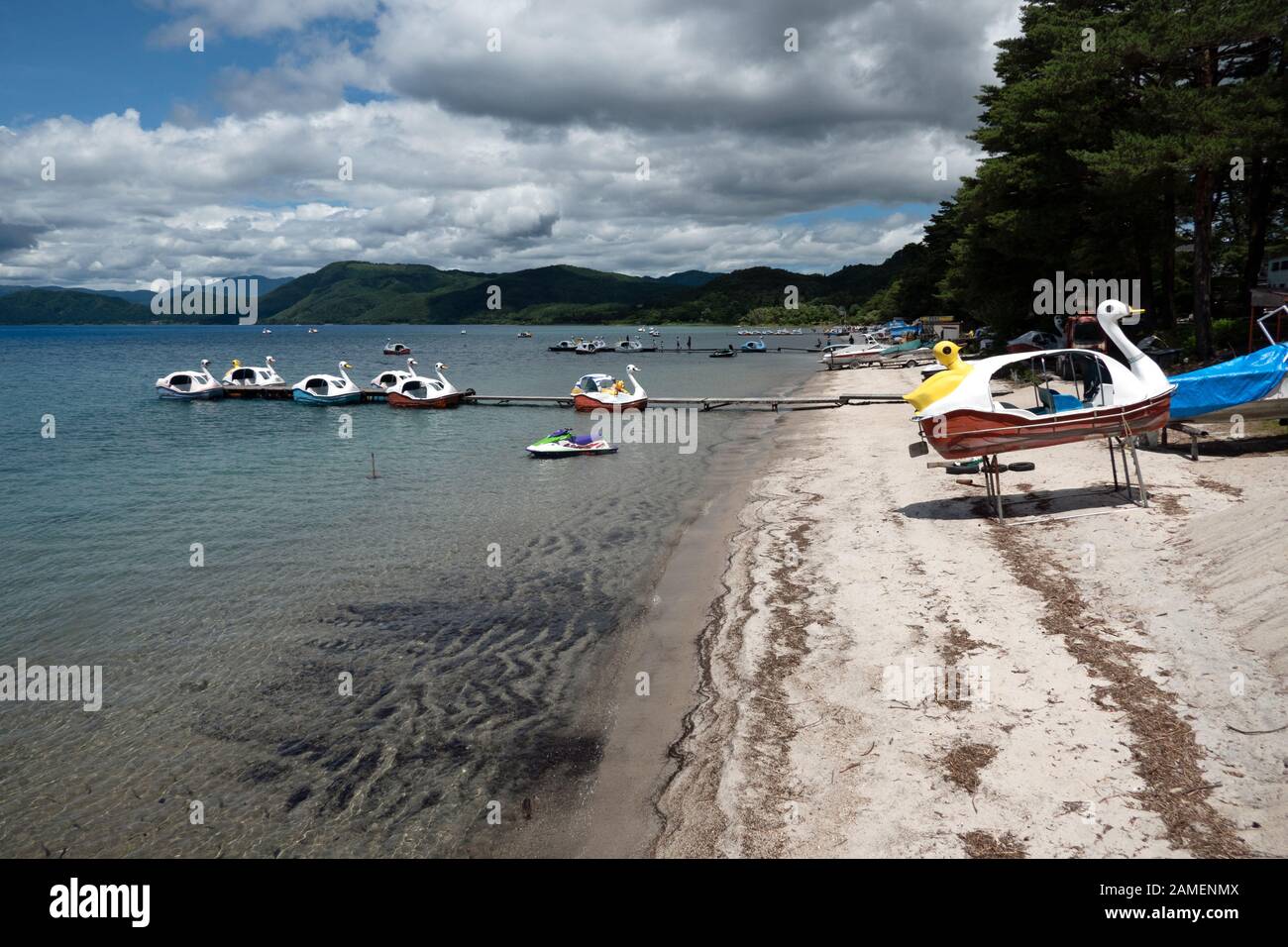 View of Tazawa Lake or Tazawa-ko, Akita prefecture, Japan, Asia, the ...