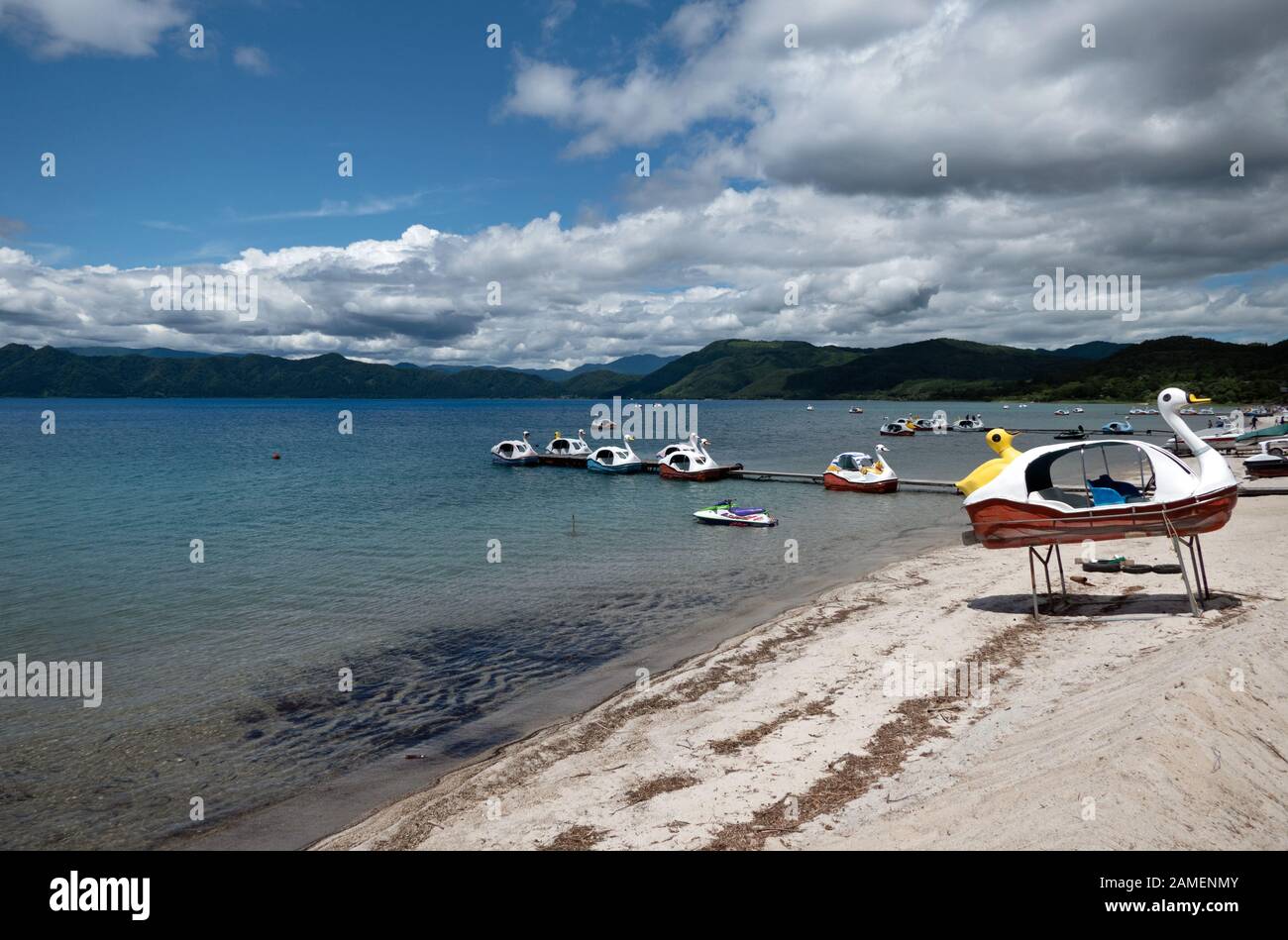View of Tazawa Lake or Tazawa-ko, Akita prefecture, Japan, Asia, the ...