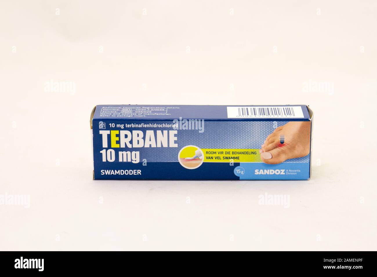 Alberton, South Africa - a box of Terbane ointment for the treatment of ...