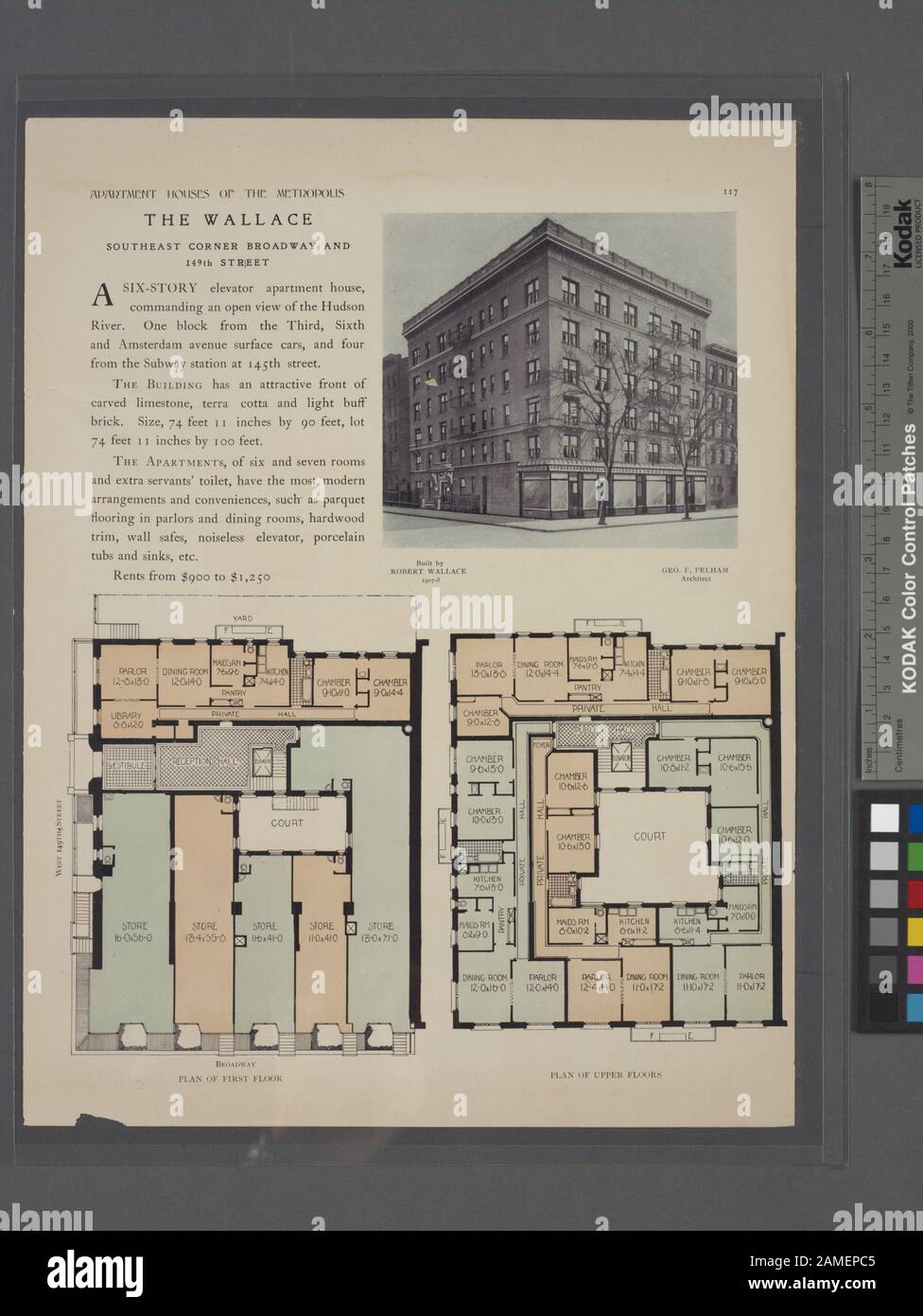 The Wallace, southeast corner Broadway and 149th Street; Plan of first ...