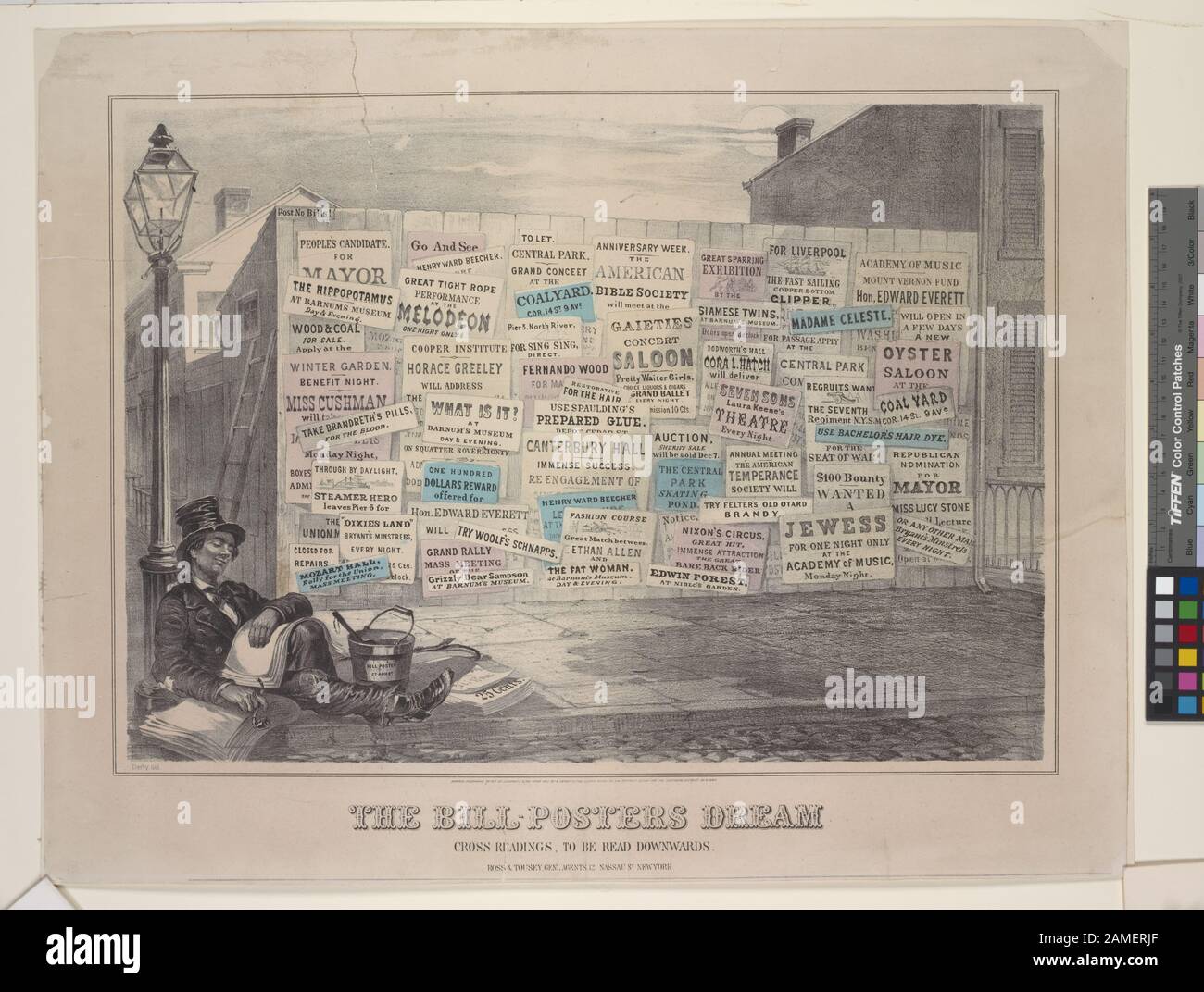 The bill-poster's dream Eno 363+; The bill-poster's dream Stock Photo ...