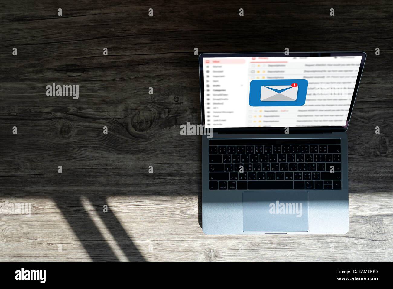 Mail Communication Connection message to mailing contacts phone Global Letters Concept computer ...