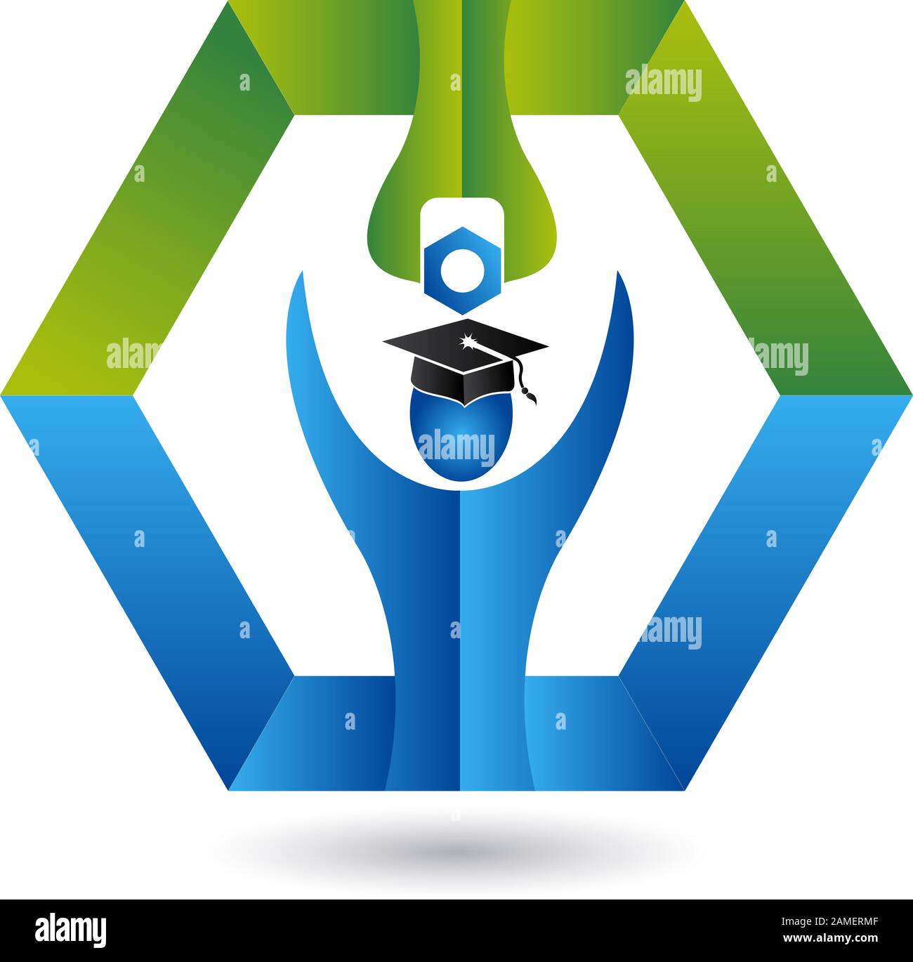 mechanic engineering education logo Stock Photo - Alamy