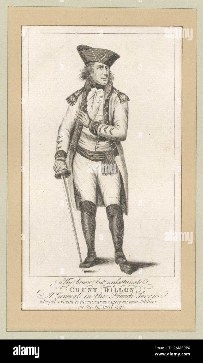The brave but unfortunate Count Dillon, a general in the French service ...