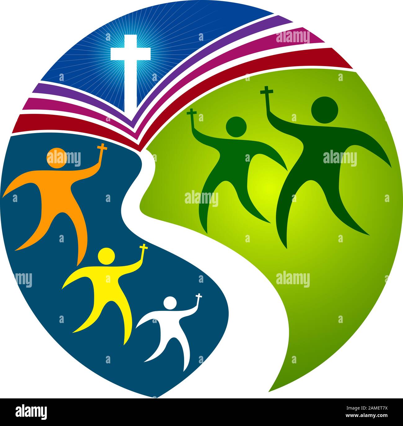 praying education logo Stock Photo - Alamy
