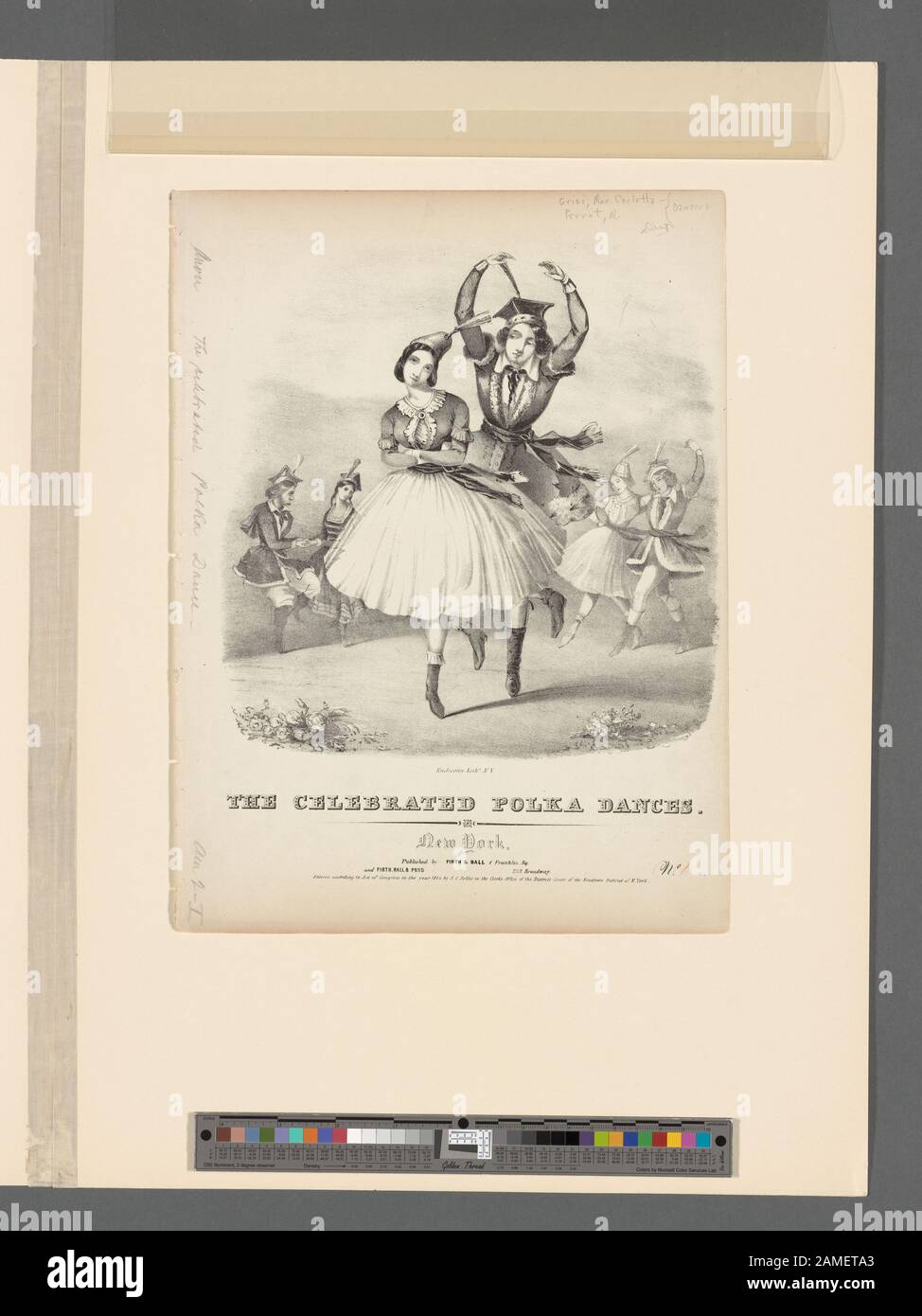 The celebrated polka dances Full-length to front, Grisi and Jules ...