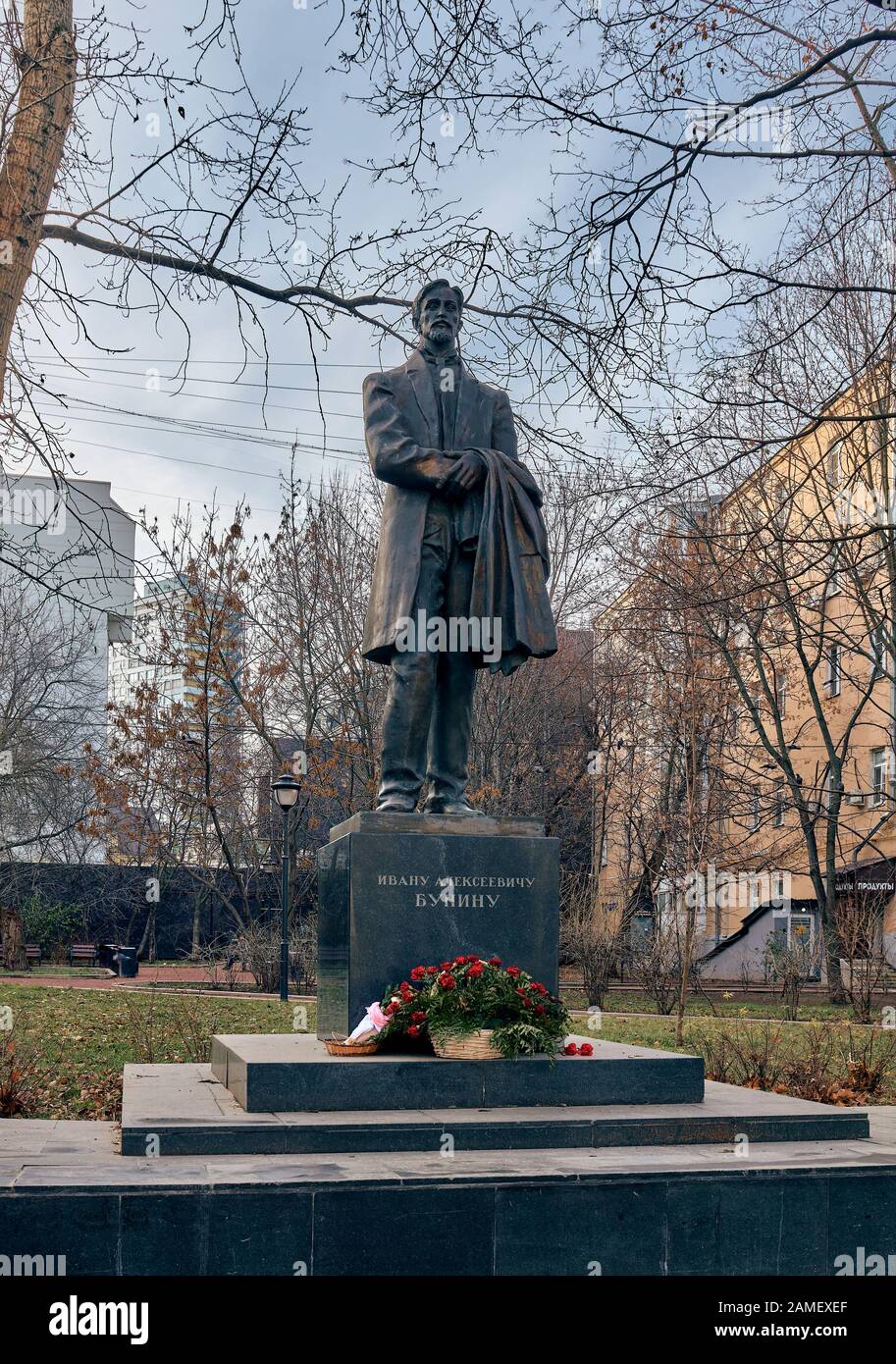 Moscow, Monument to Russian writer and poet, translator, Nobel Prize ...
