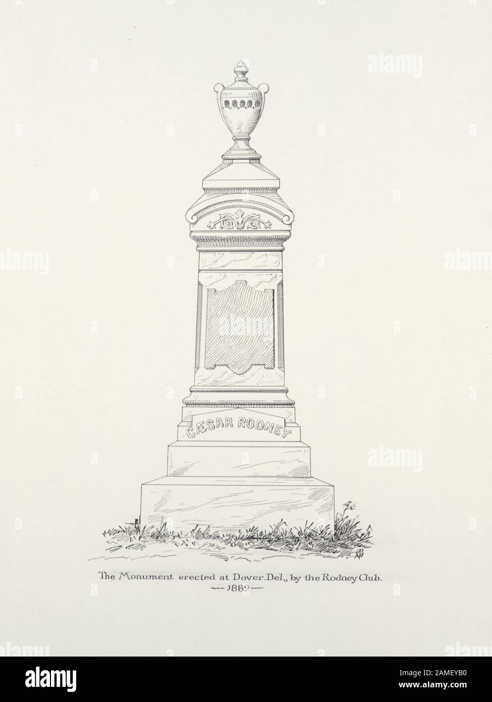 The monument (to Caesar Rodney) erected at Dover, Del by the Rodney ...